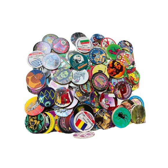 poison | Toys | Huge Pogs Lot 9s Vintage Marvel Xmen Jurassic Park ...